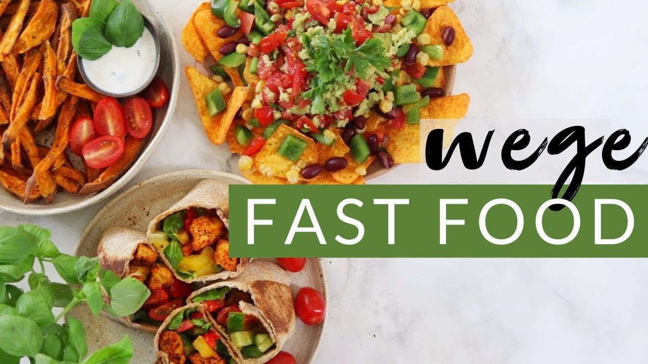Zdrowszy wege fast food | 3 proste przepisy - YouTube