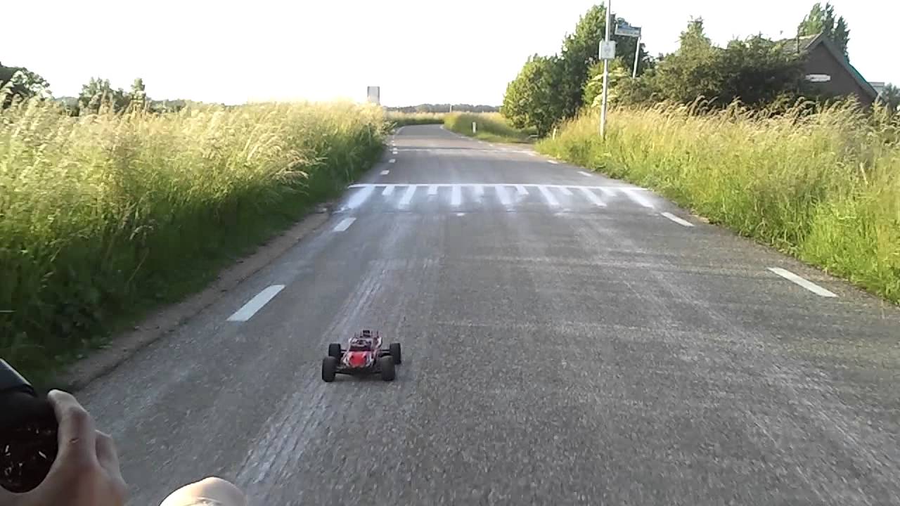 RC Racing on Highway - Traxxas Rustler Vxl - 11.1V 5000MaH - YouTube