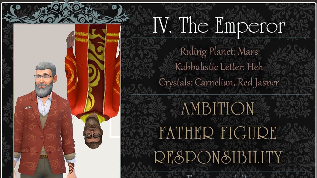 The Sims 4 CAS : Emperor | Tarot Cards Collab - YouTube