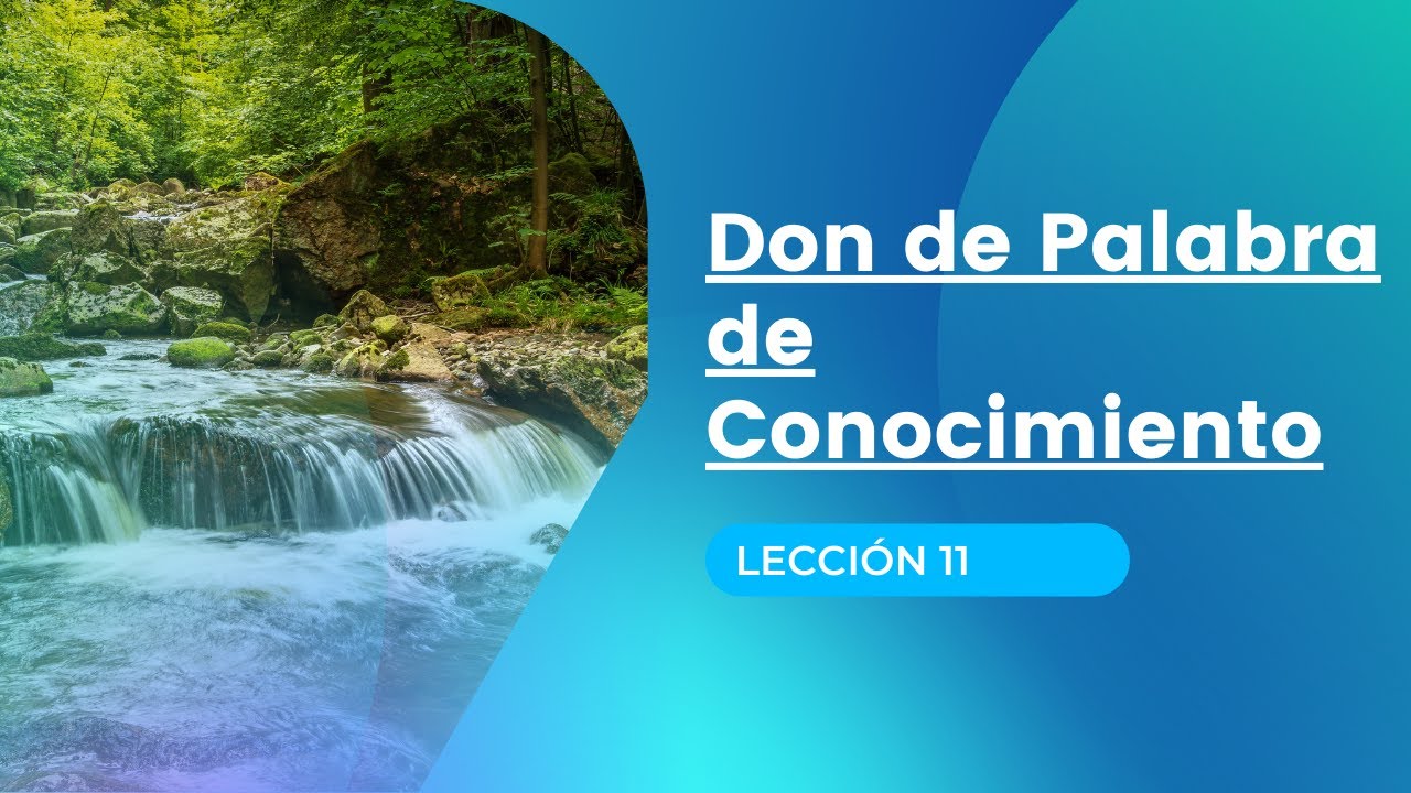 Escuela Biblica - Don de Palabra de Conocimiento - YouTube
