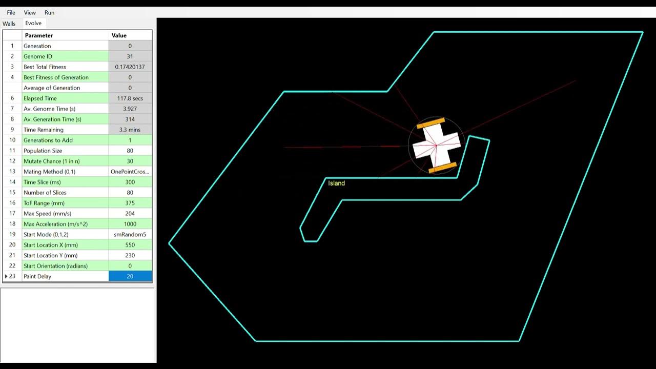 Inq's Genetic Algorithm Simulator v0 8 7 ACAA Repro First Generation ...
