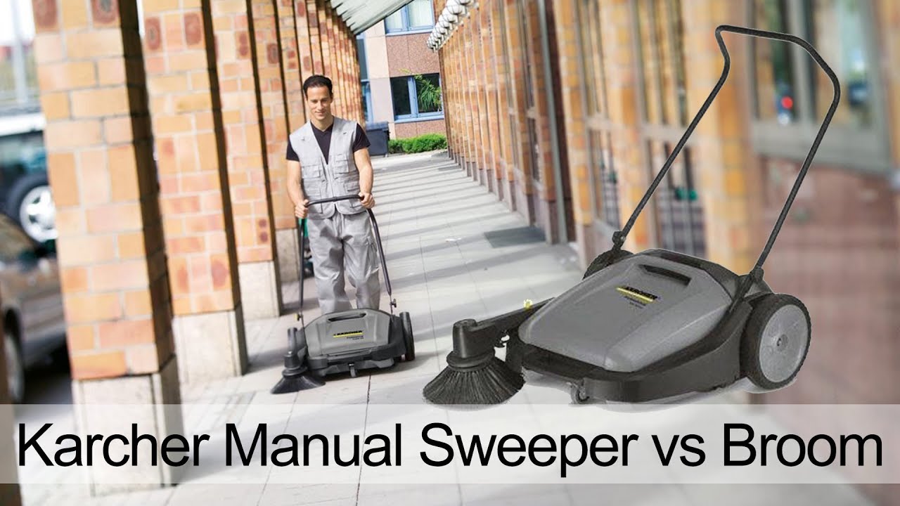 Karcher Sweeper Vs Broom - YouTube