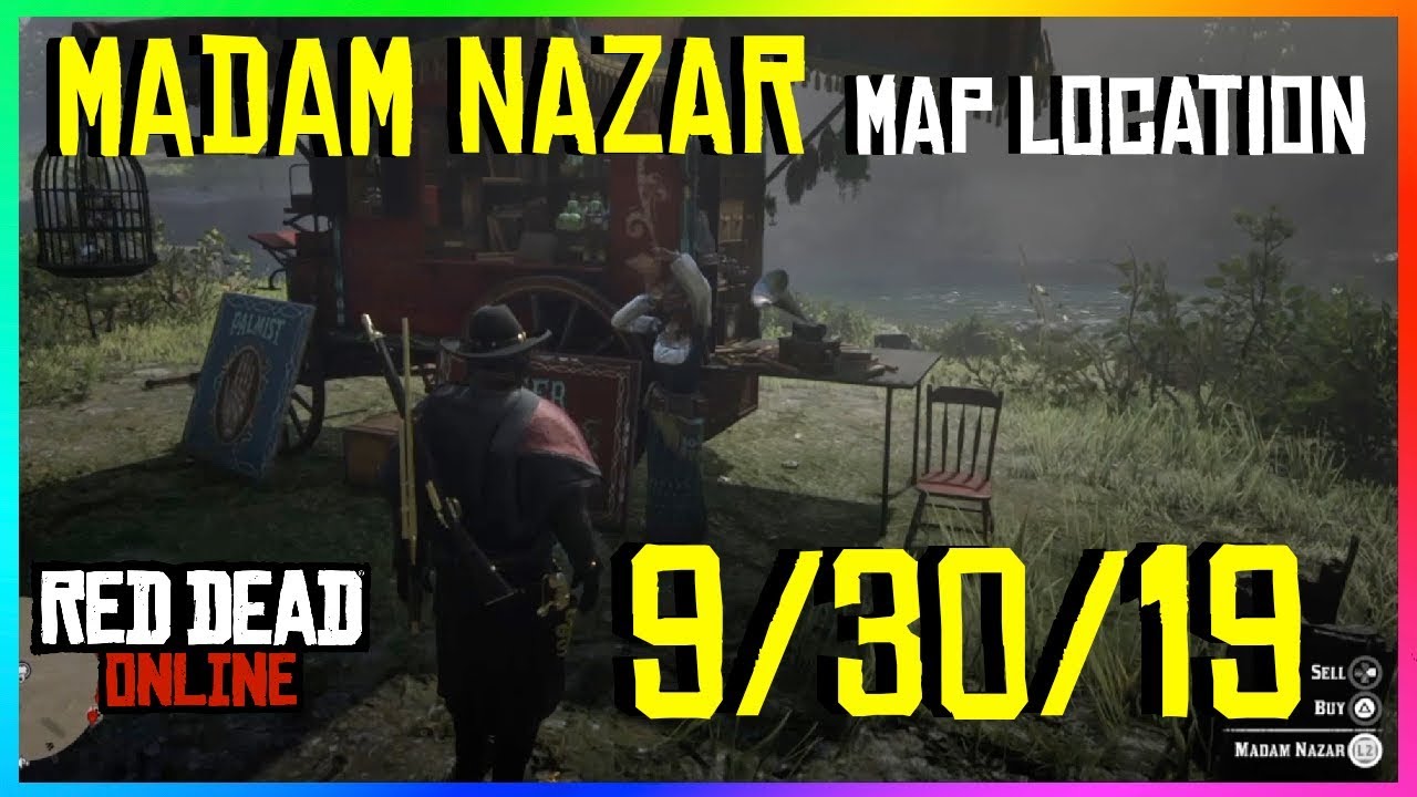 Red Dead Online - Madam Nazar Map Location 9/30/19 I September 30 RDR2 ...
