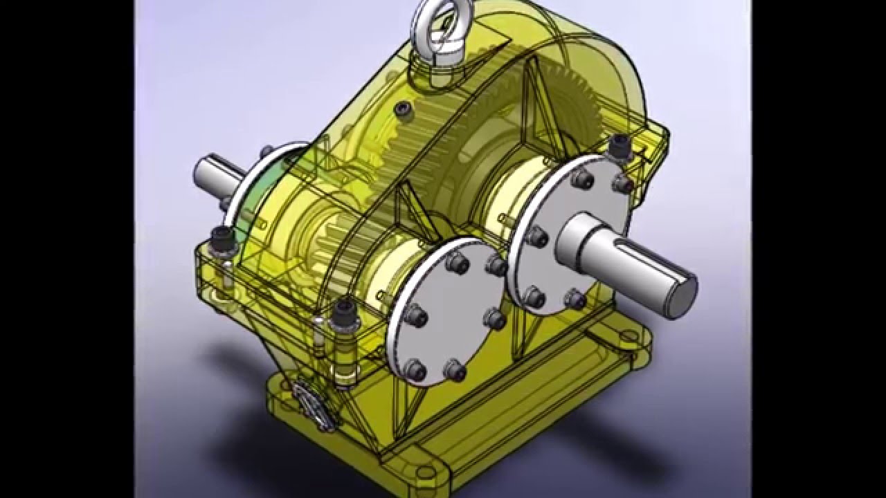 Redutor de Engrenagens Helicoidais - YouTube
