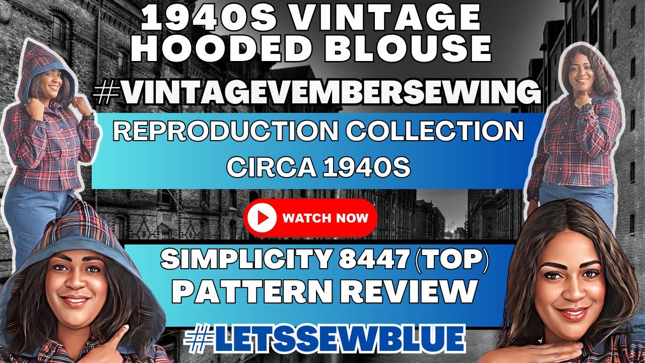 #449: Vintage Vember 1940s Blouse (Simplicity 8447)(S8447) | # ...