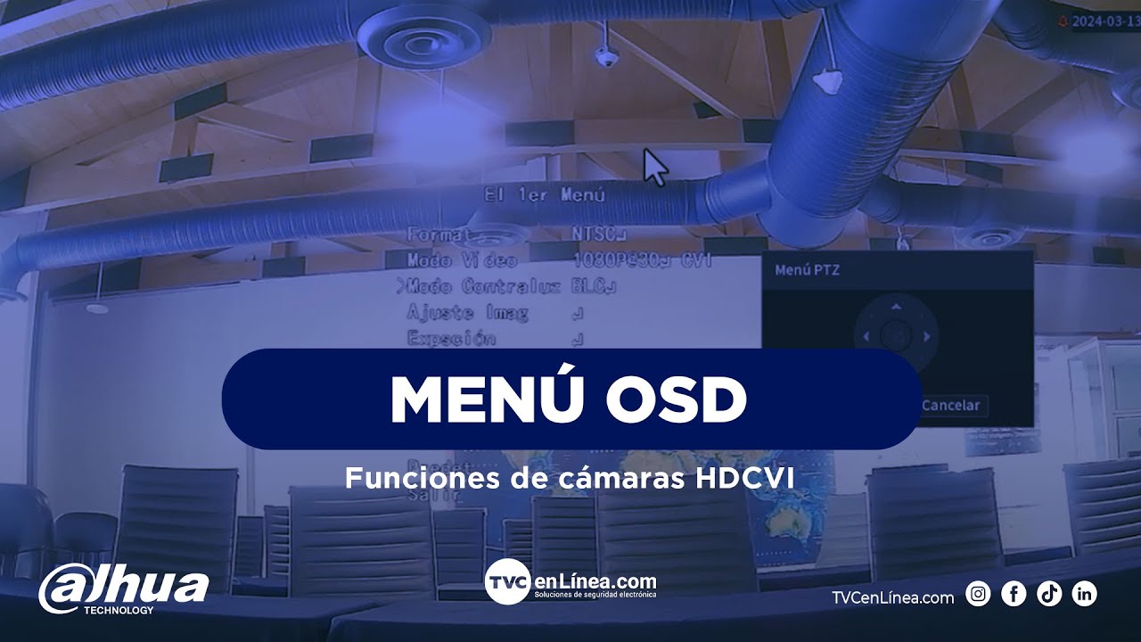 Conoce las funciones del Menú OSD en cámaras Dahua - YouTube