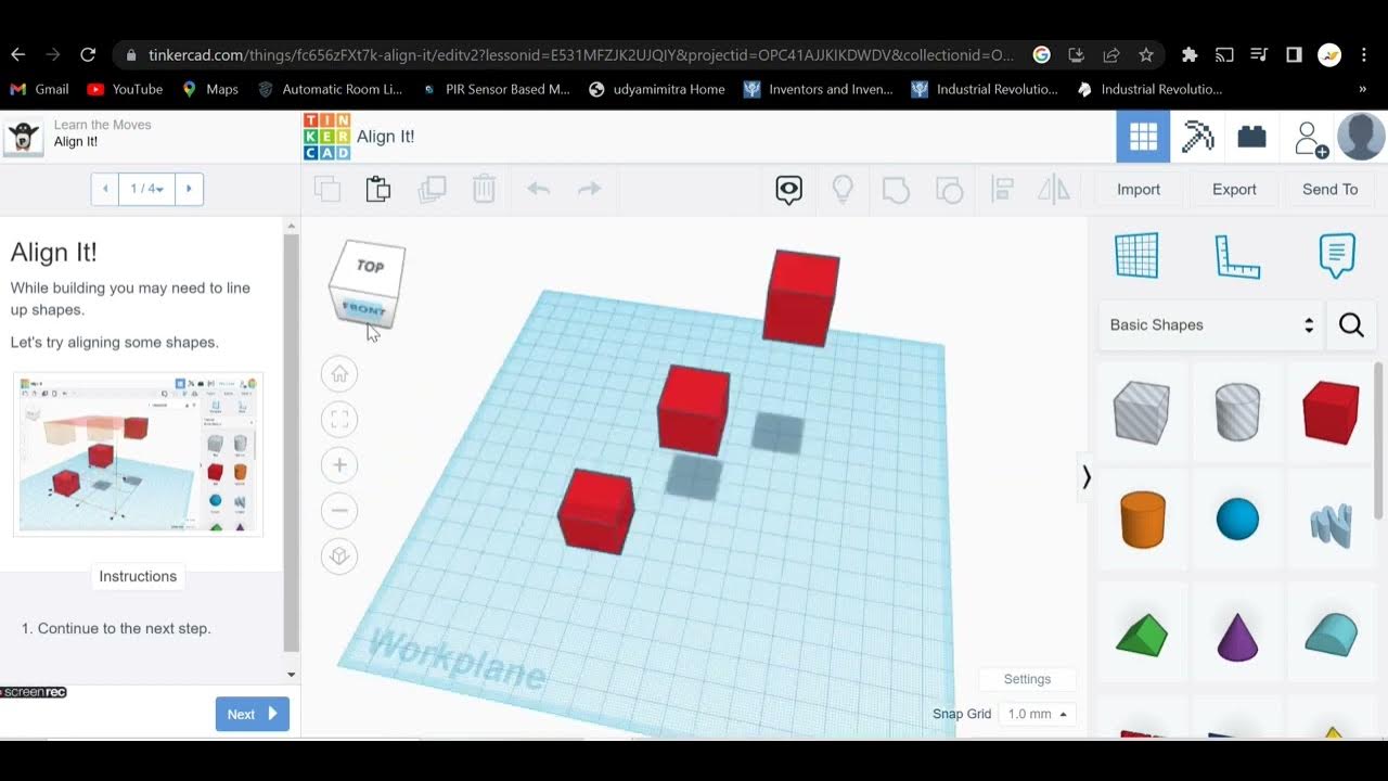 Basic of 3d design on Tinkercad-lesson 7 #3d #3ddesign #stem # ...