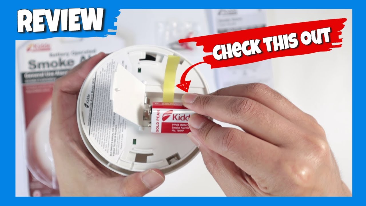 Kiddle Smoke Detector Review - Battery Powered with Test Button - YouTube