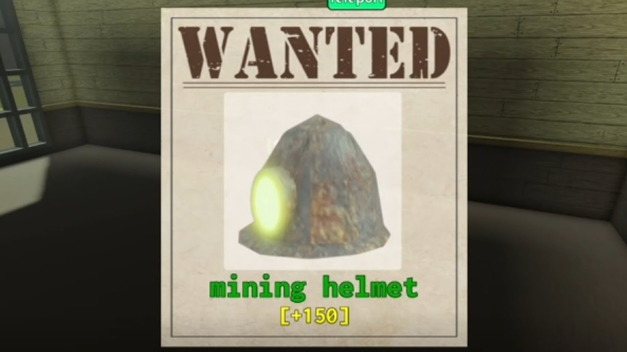 Find The Dead Rails - Where to Find the Mining Helmet (Roblox) - YouTube
