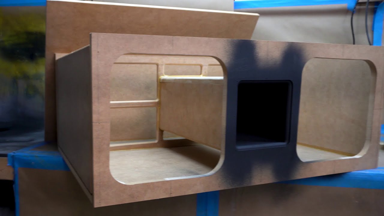 Dual 12" Kicker L7 Custom Tune Ported Enclosure Build - YouTube