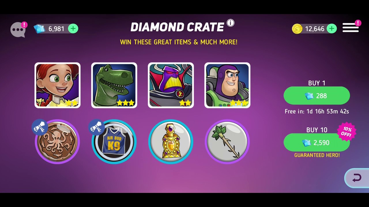 Disney Heroes Battle Mode - 20x Diamond Chest Opening - YouTube