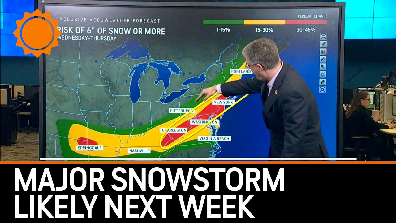 Feb. 14: Major Snowstorm Likely Next Week in East - YouTube