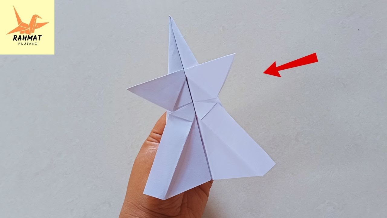 pesawat dari kertas origami atau how to make simple and easy paper ...