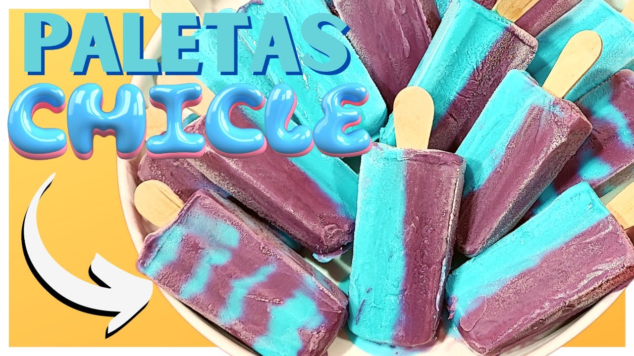 Como hacer PALETAS de CHICLE en CASA - YouTube