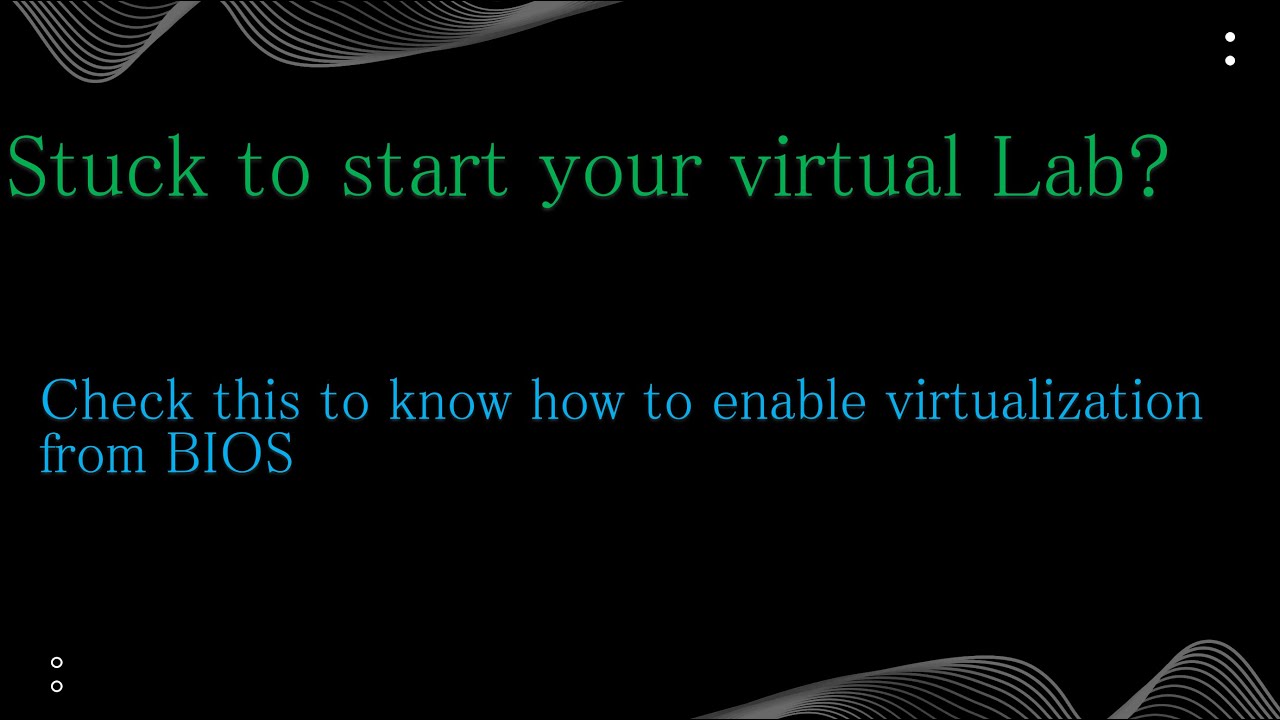 Enable Virtualization - YouTube