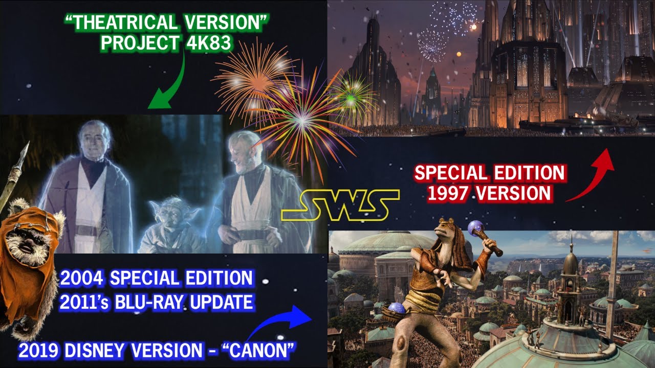 Return Of The Jedi Ending | 4K83, Special Edition, Disney, In-Sync ...