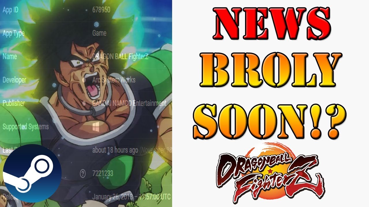 Dragon Ball FighterZ - Steam update point towards Broly DLC release ...