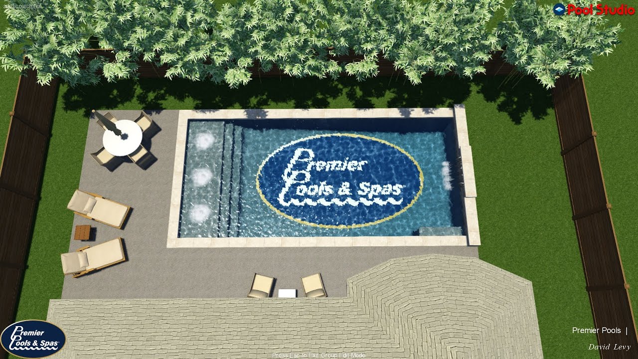 Levy family pool design premier pools austin - YouTube