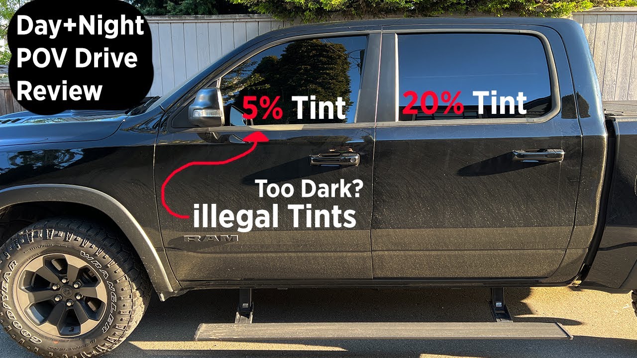 IS DRIVING AT NIGHT WITH 5% LIMO TINT SAFE?? 5% VS 70% - YouTube