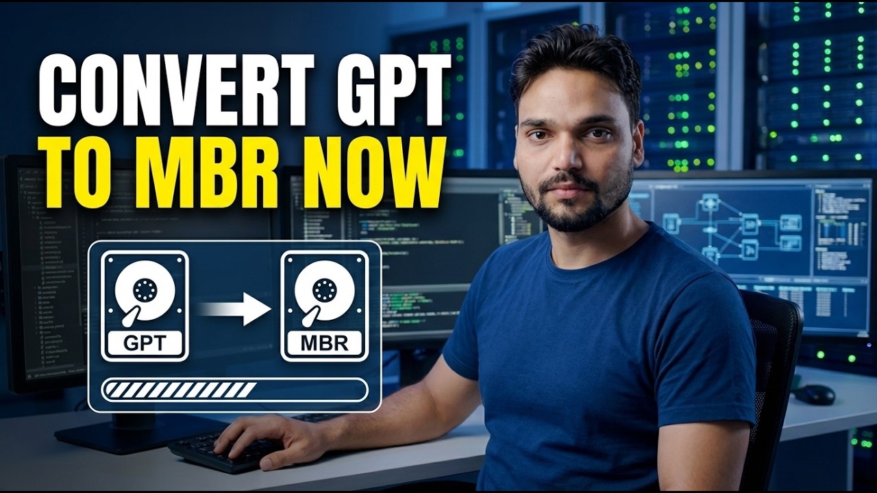 Convert GPT to MBR in Minutes | No Data Loss Guaranteed - YouTube