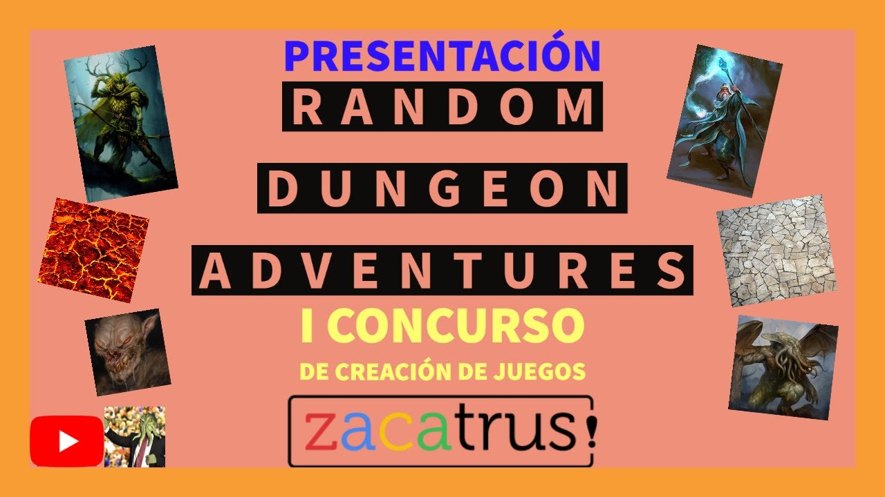 Presentación: Random Dungeon Adventures -I Concurso de Creación de juegos de @zacatrus - - YouTube