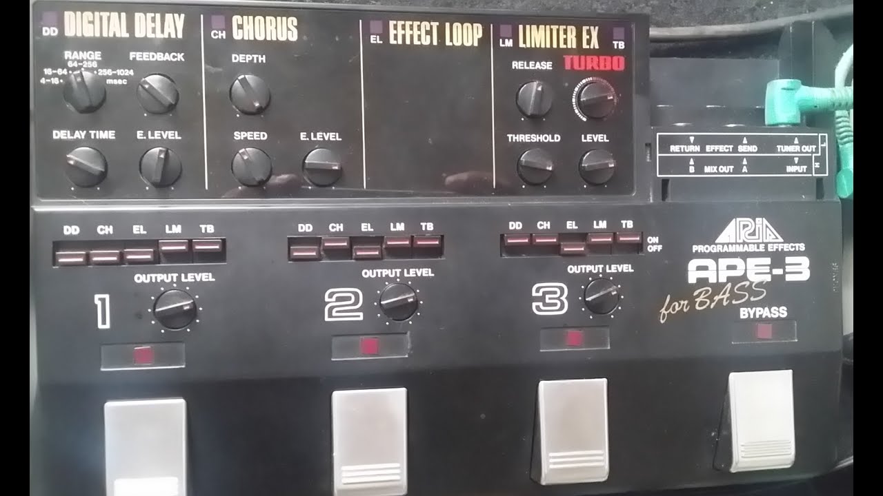Aria Pro APE-3 80's Multi-FX Chorus + Vantage Precision Jazz Korea ...