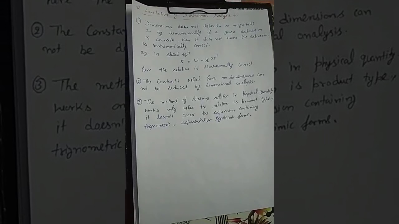 Limitations Of Dimensional Analysis Class 11th YouTube limitations-of-dimensional-analysis-class-11th-youtube