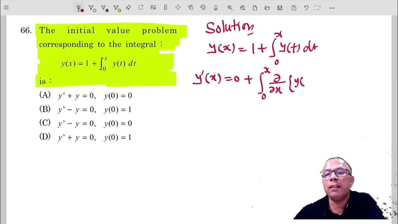 #Integral_equation_to_IVP_MH_SET_2015 - YouTube