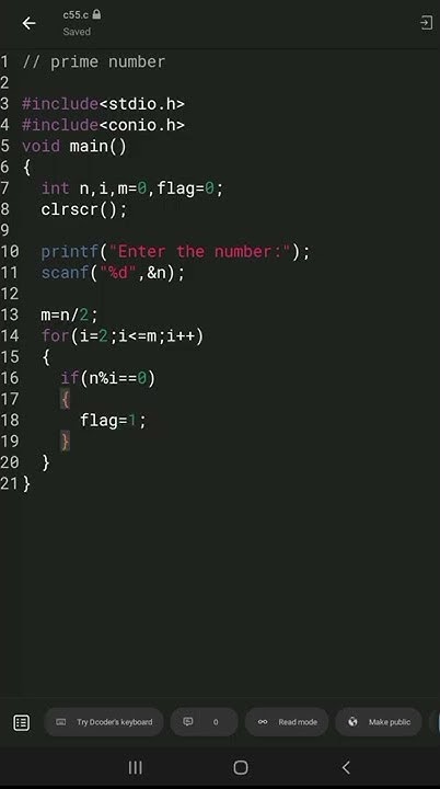 How to find prime number in c programming || #shorts #primenumber || c_55 - YouTube