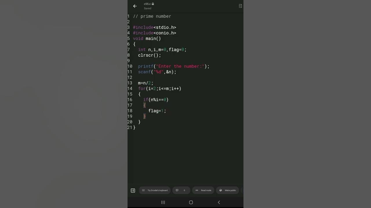How To Find Prime Number In C Programming Shorts Primenumber C 55 Youtube