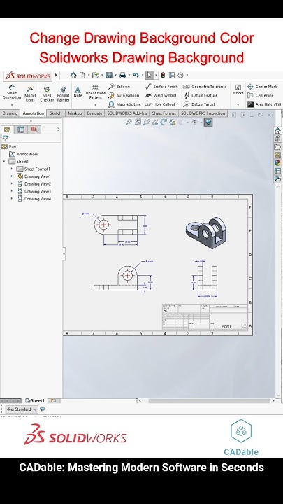 Change Drawing Background Color - Solidworks Drawing Background # ...