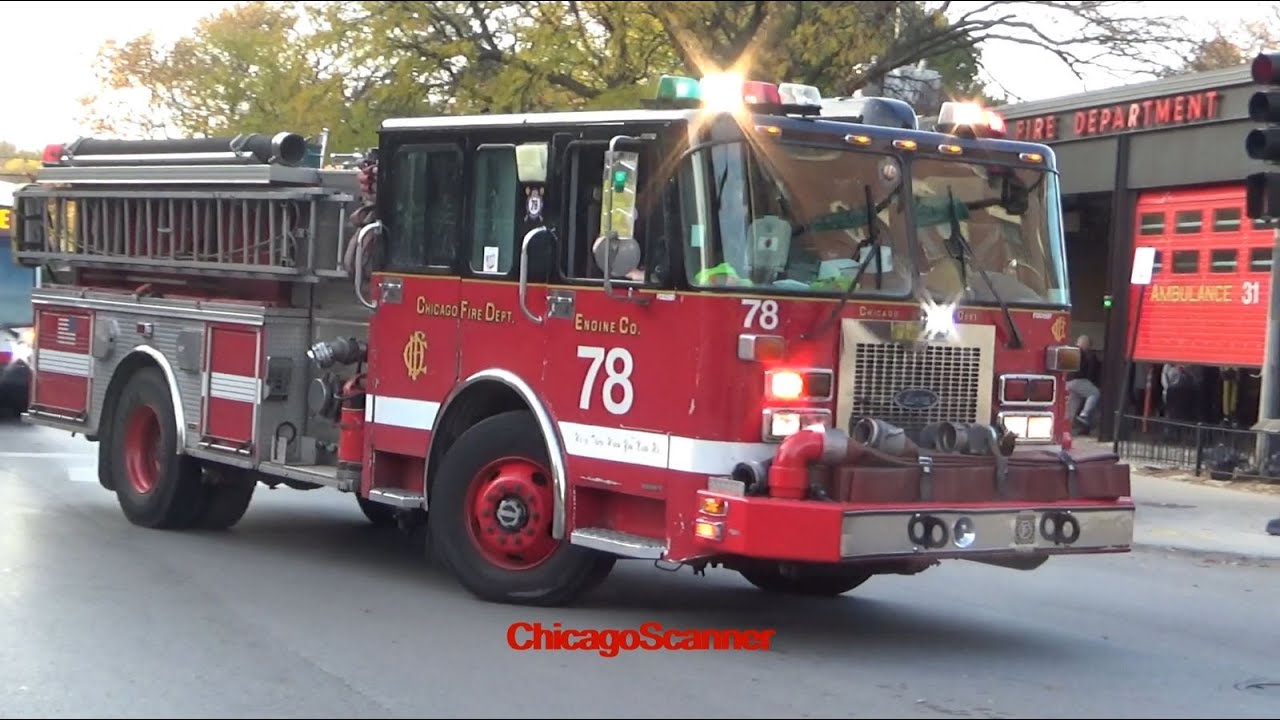 Chicago Fire Department Engine 78 Responding - YouTube