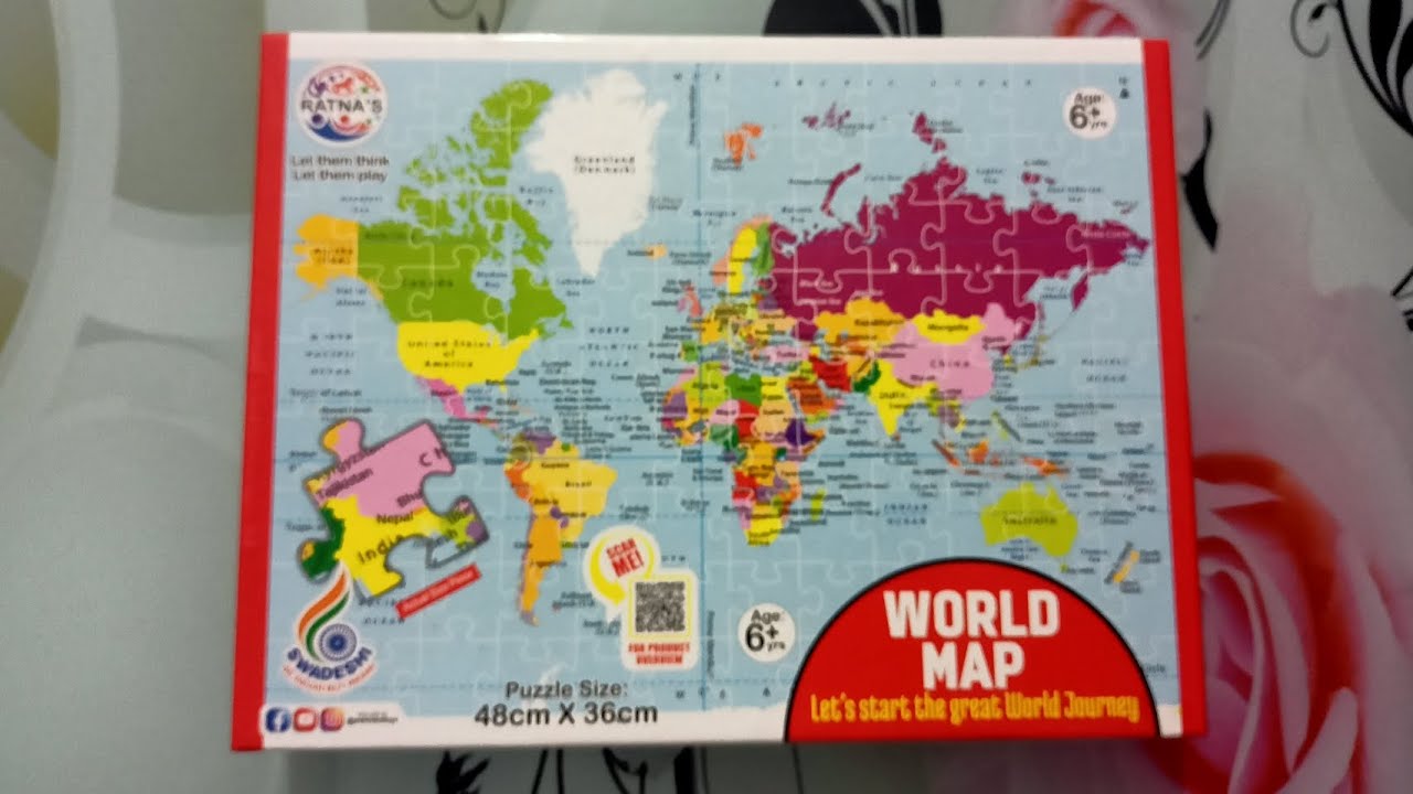 world map unboxing | captain Danger l #ratna's - YouTube