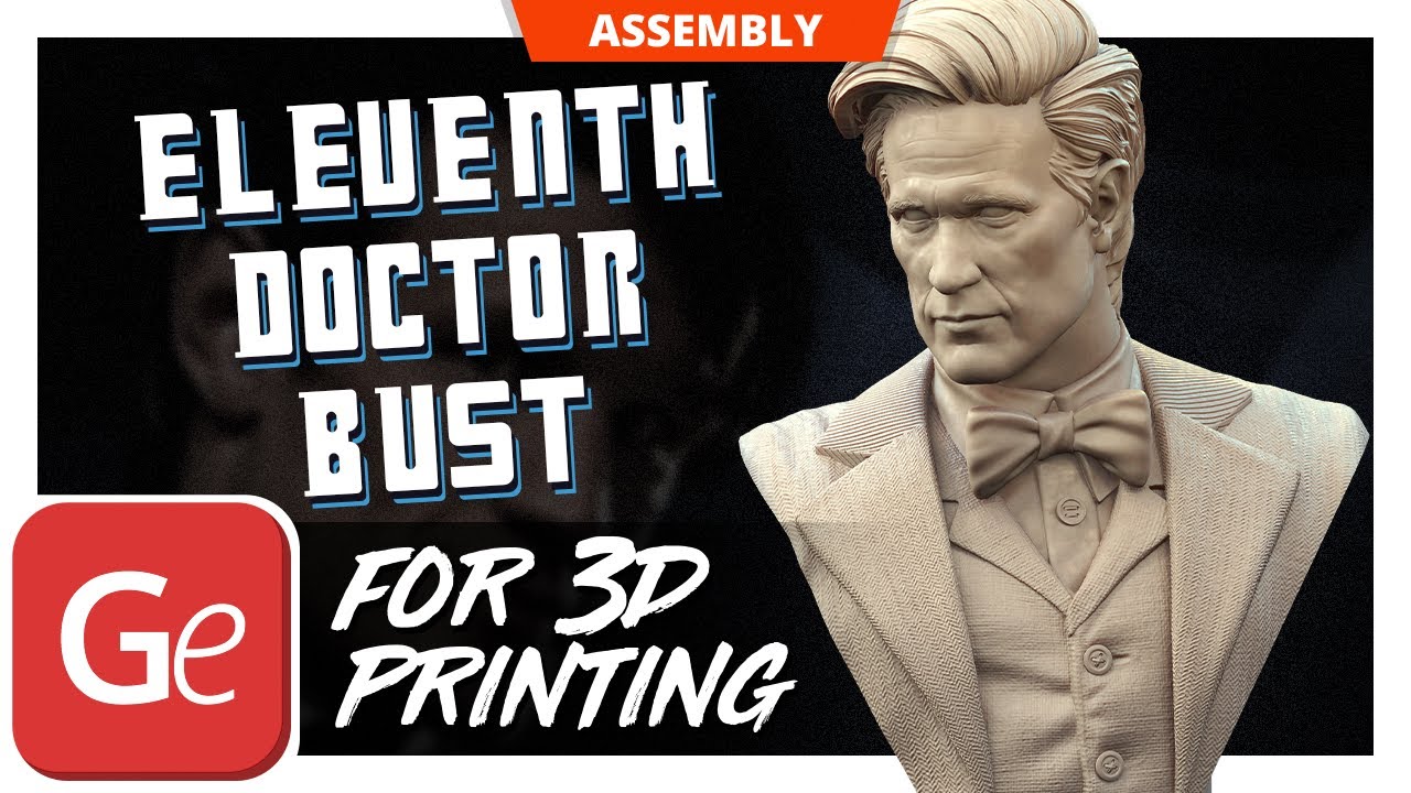 Eleventh Doctor Who Bust STL files for 3D printing | Assembly by ...