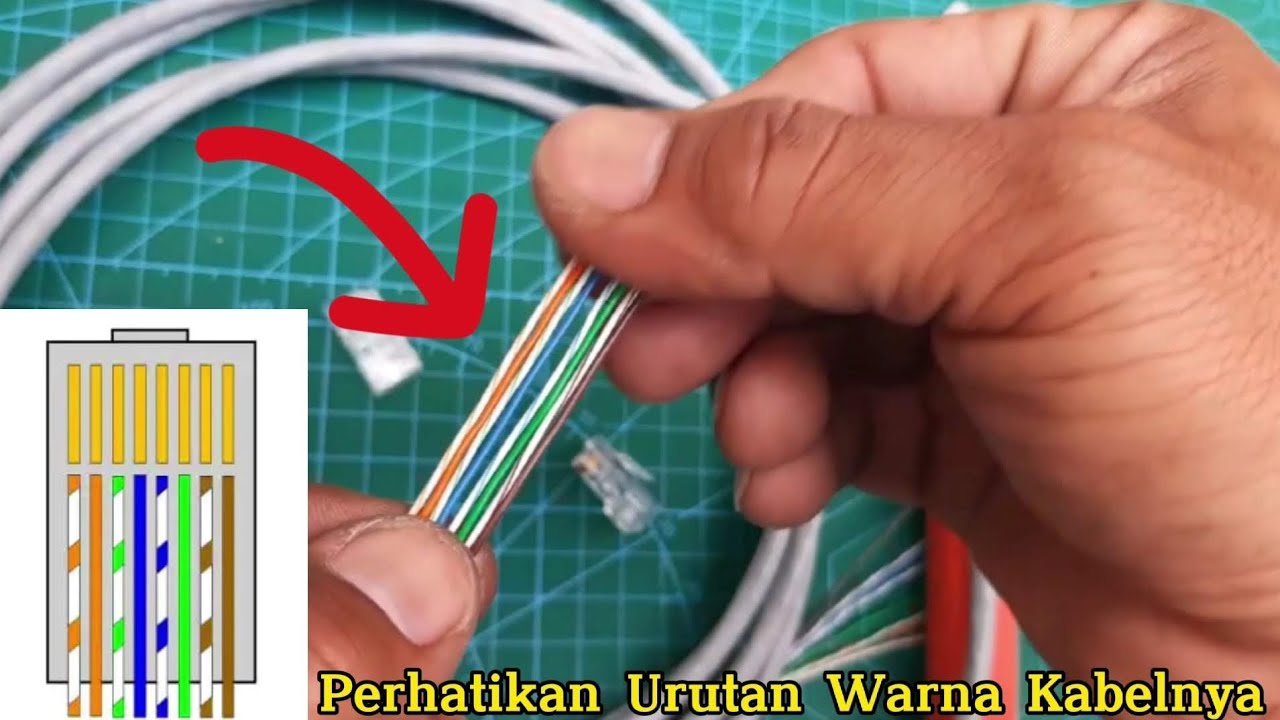 Cara Membuat Kabel Straight (UTP/LAN) #tutorial #straight - YouTube