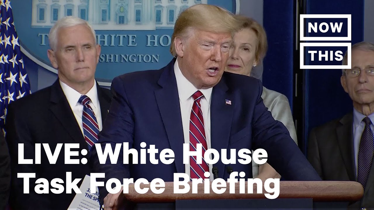 President Trump Gives a Task Force Coronavirus Briefing | LIVE ...