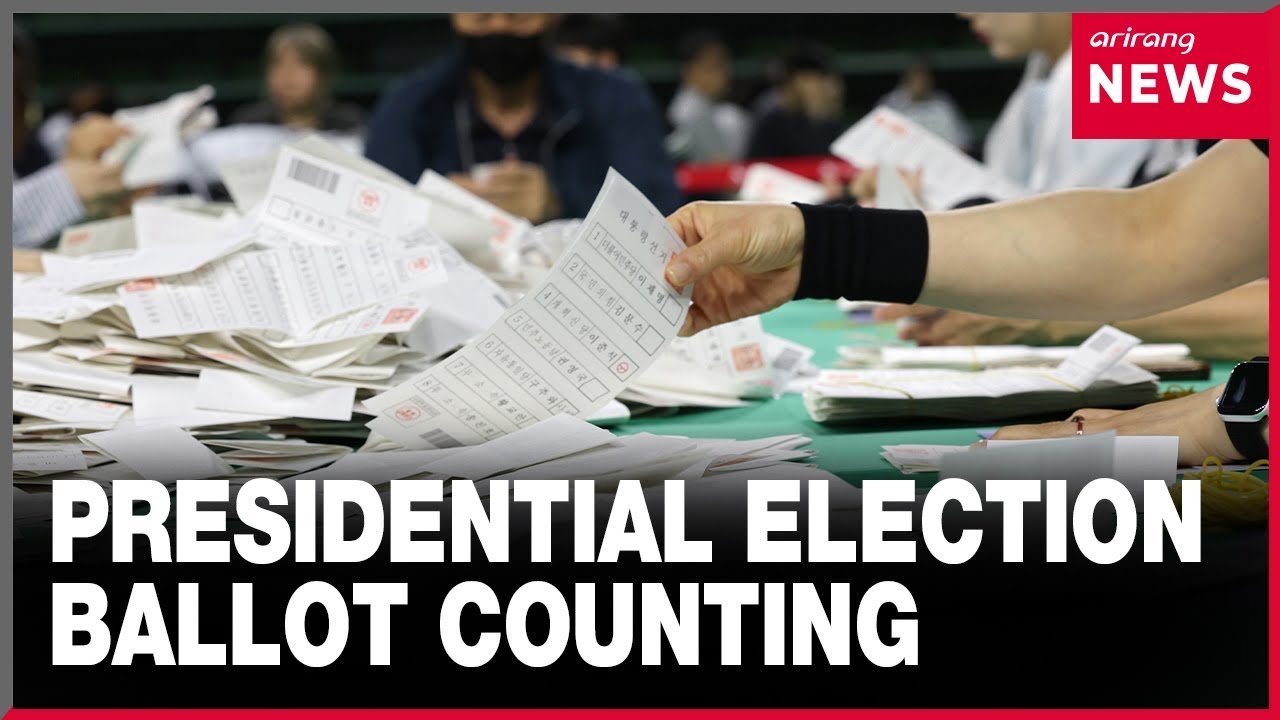 Live from ballot counting station for S. Korea's 21st presidential ...