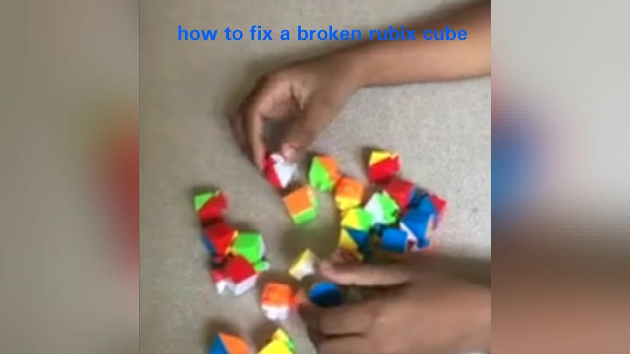 how to fix a broken rubix cube - YouTube