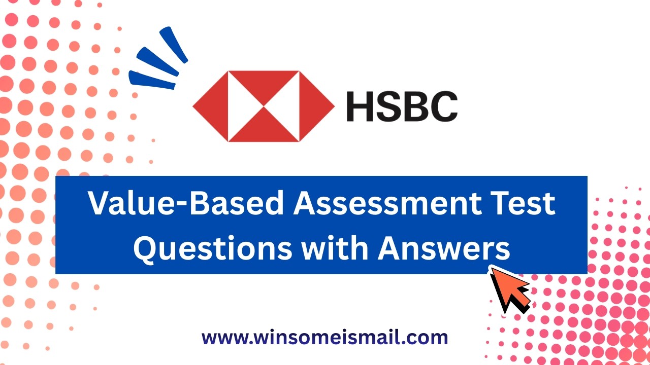 HSBC Value-based Assessment Test With Answers #HSBC #value-based # ...