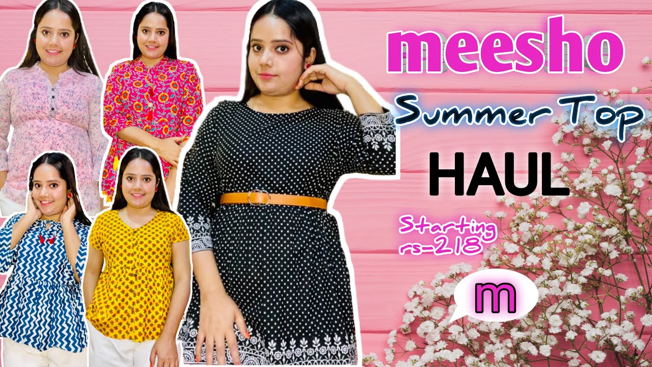 Cotton Top Haul || Meesho Haul || Meesho || Affordable Price Haul ...