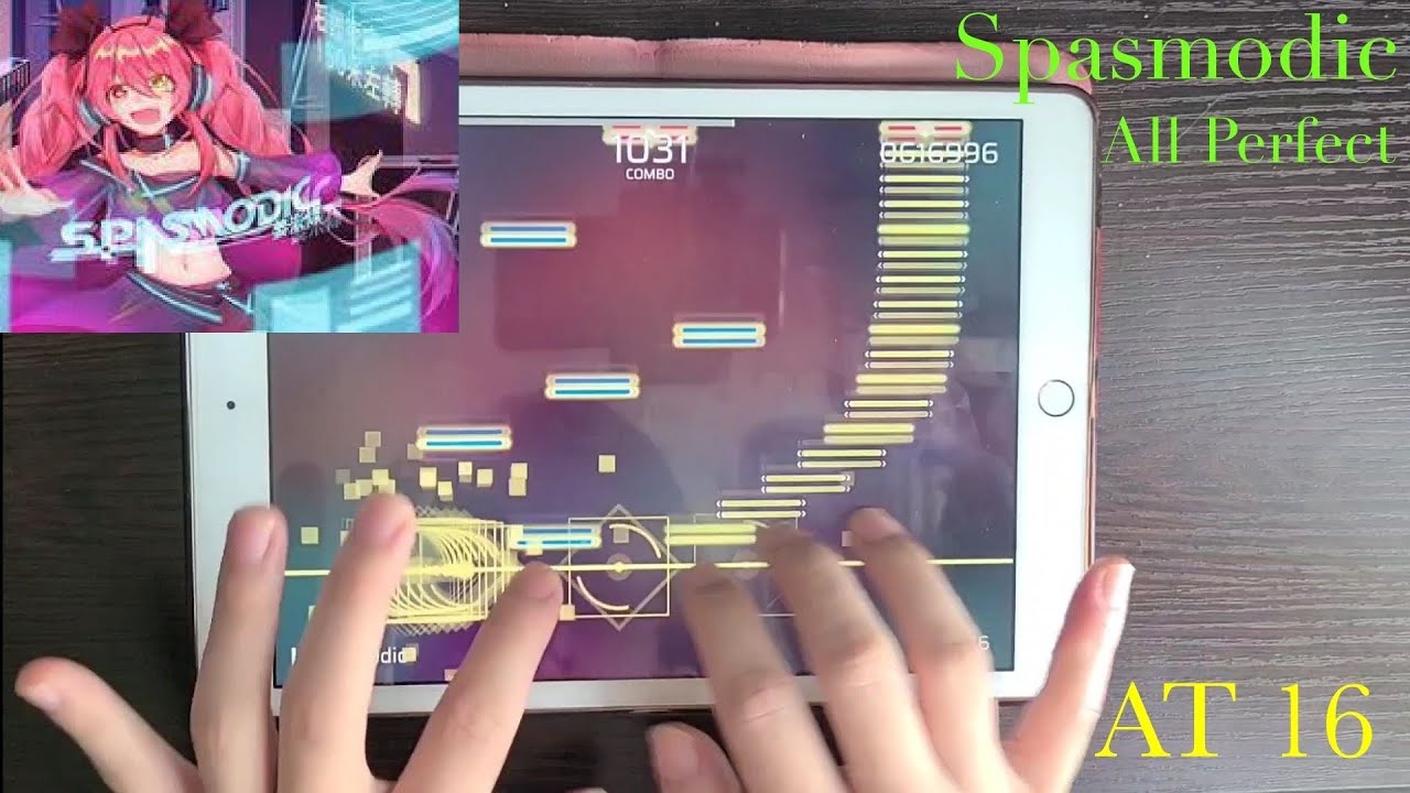 [Simple Stairs lvl 16] Spasmodic (AT 16) All Perfect! [Phigros] - YouTube