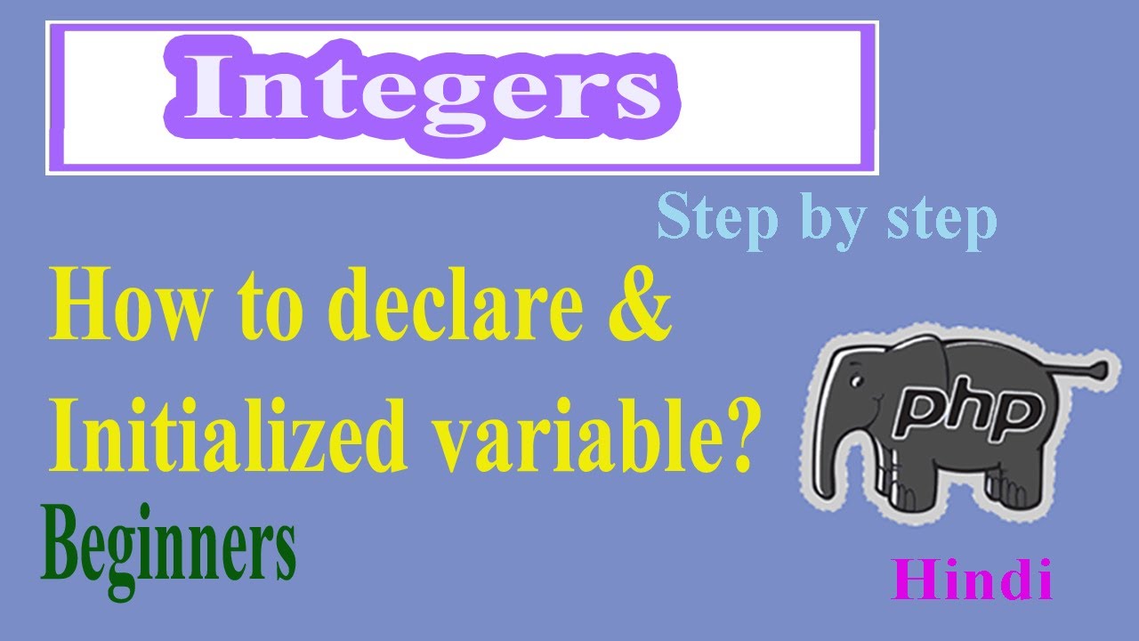 PHP Programs Part-01 | Integers | Numbers | Data Type | Declare ...