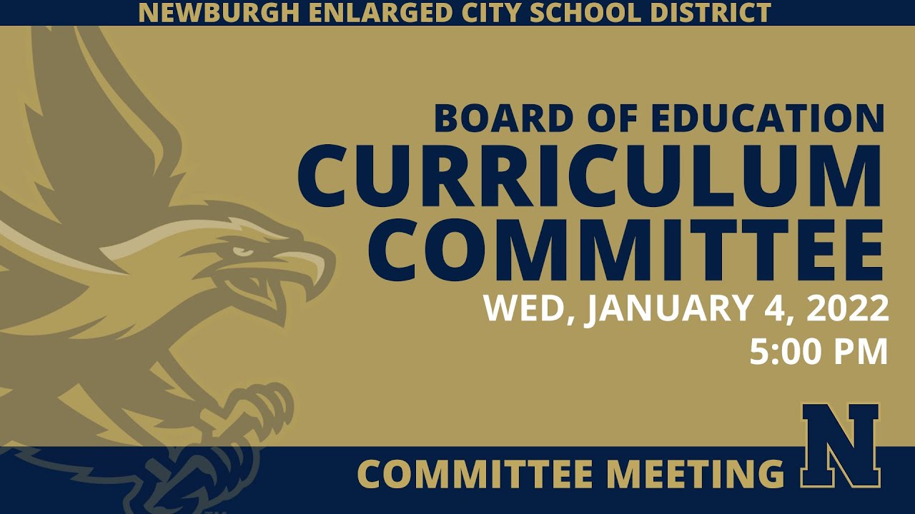 Curriculum Committee - January 4, 2023 - YouTube