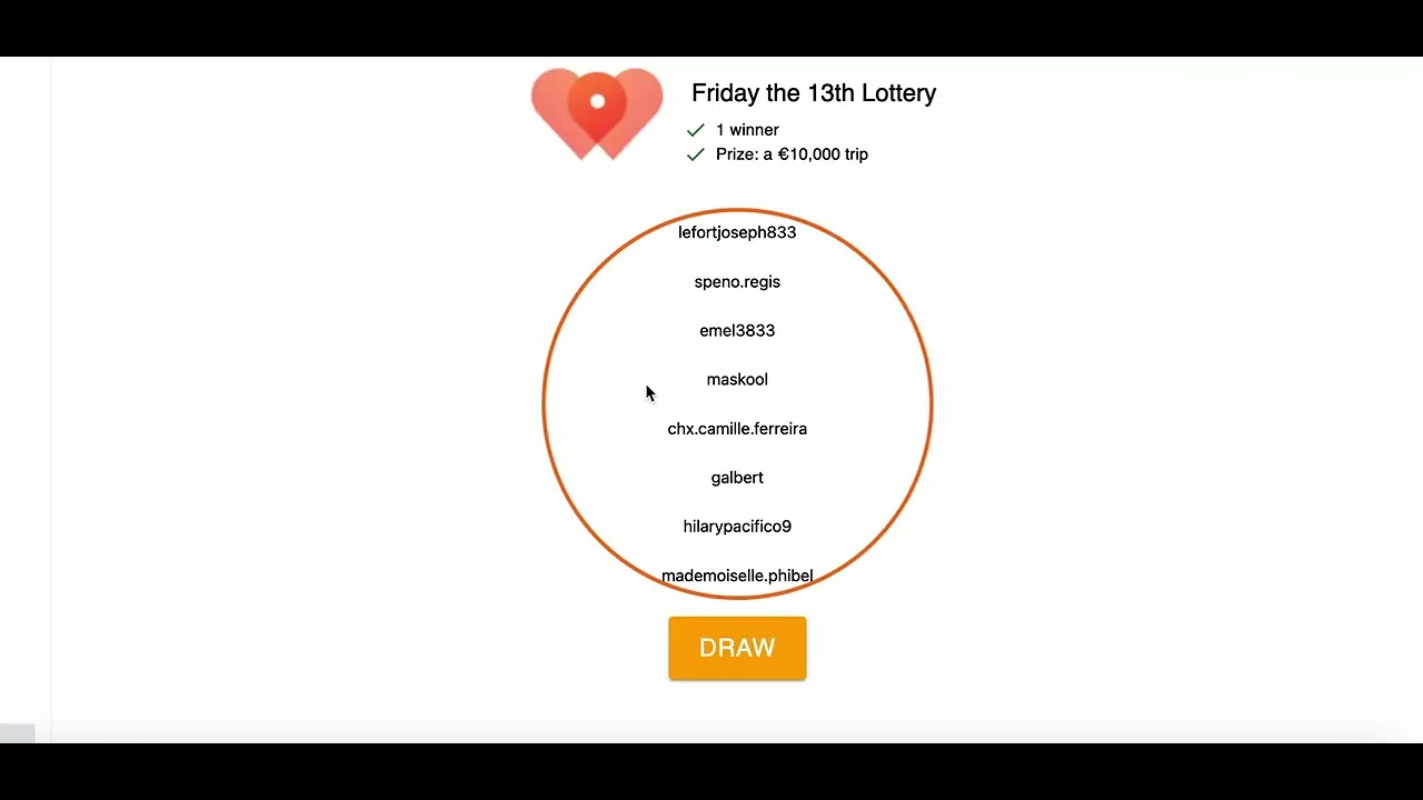 Draw - Lottery - Friday the 13th 2023 - YouTube