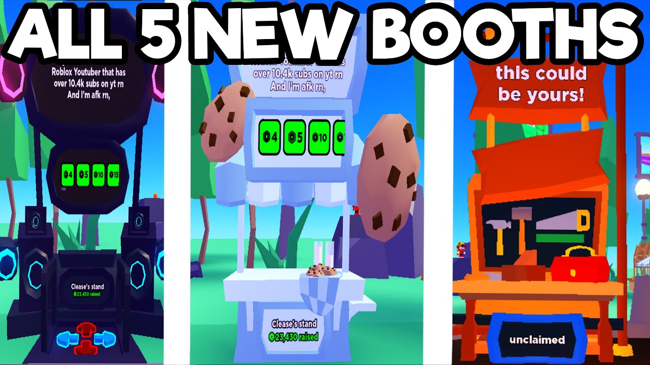How to Get ALL 5 NEW booths in PLS DONATE - YouTube