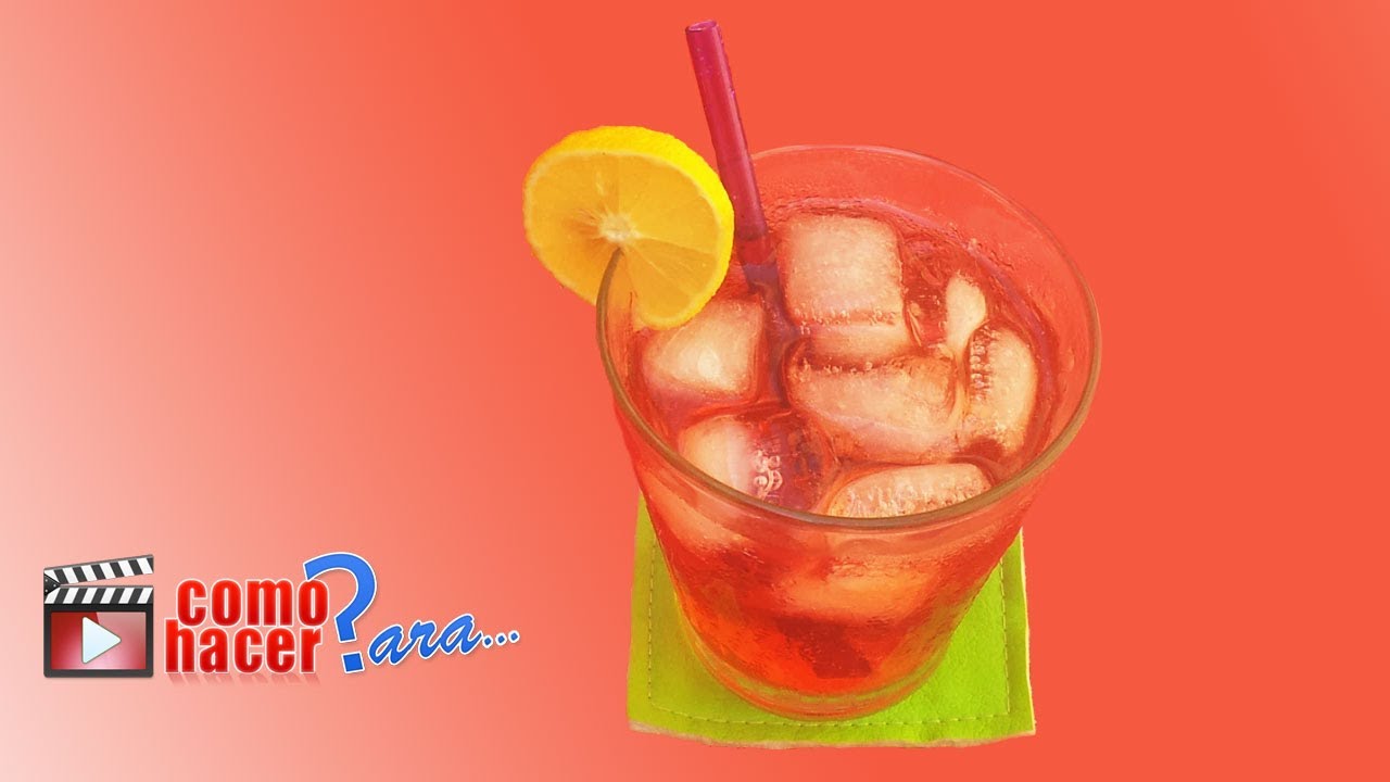 Recetas de Cócteles: Cómo hacer el trago Americano - YouTube