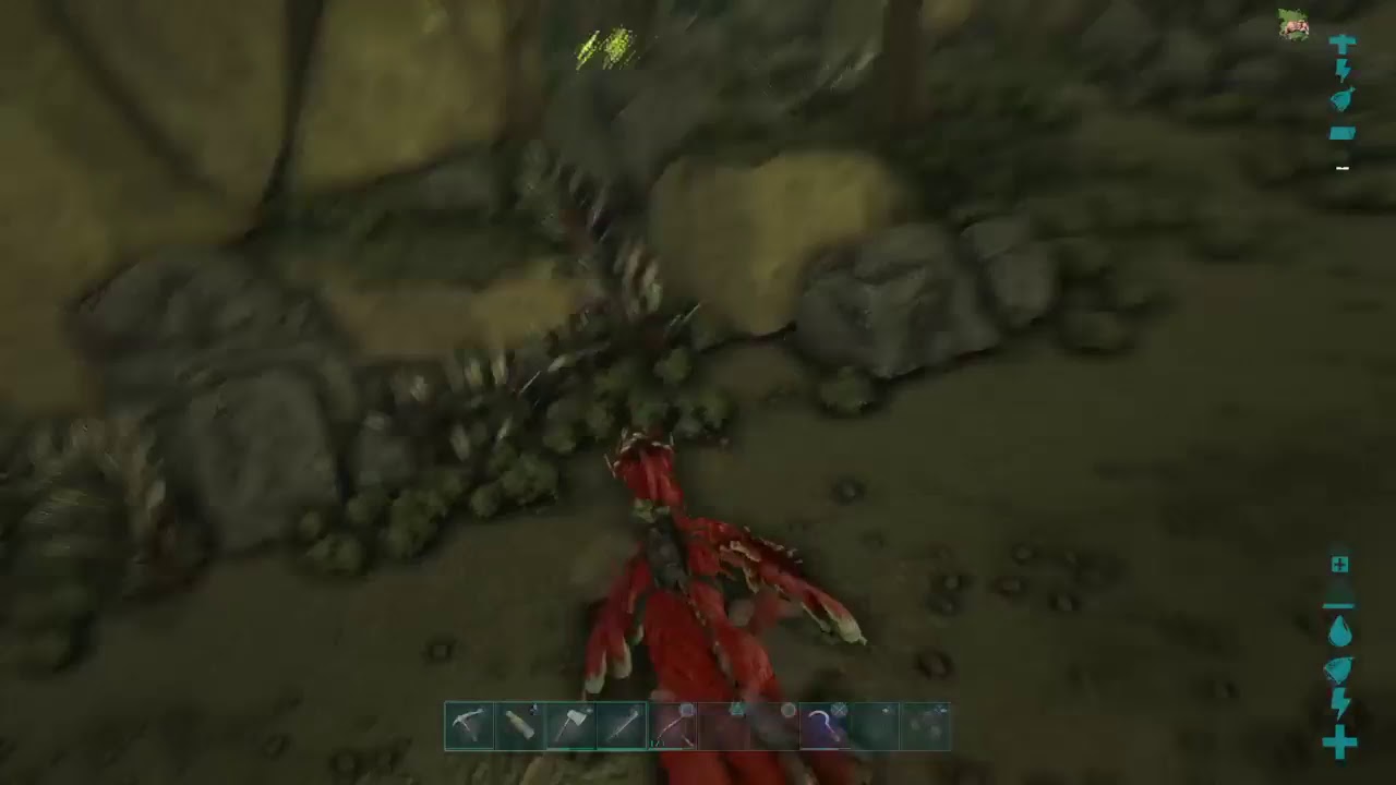 Let's Play - Ark - Aberration ... Taming an Aberrant Dire Bear - YouTube