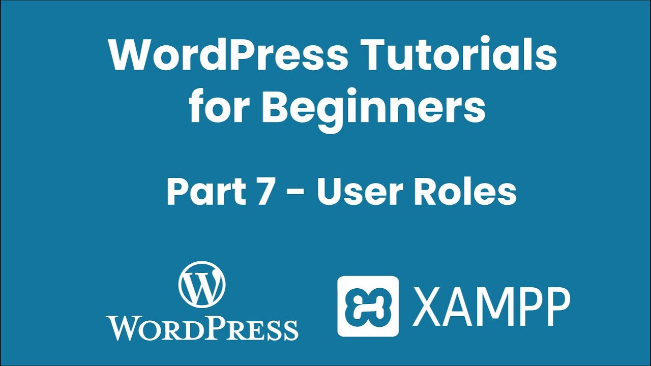WordPress Tutorials for Beginners - WordPress User Roles | Part 7 - YouTube