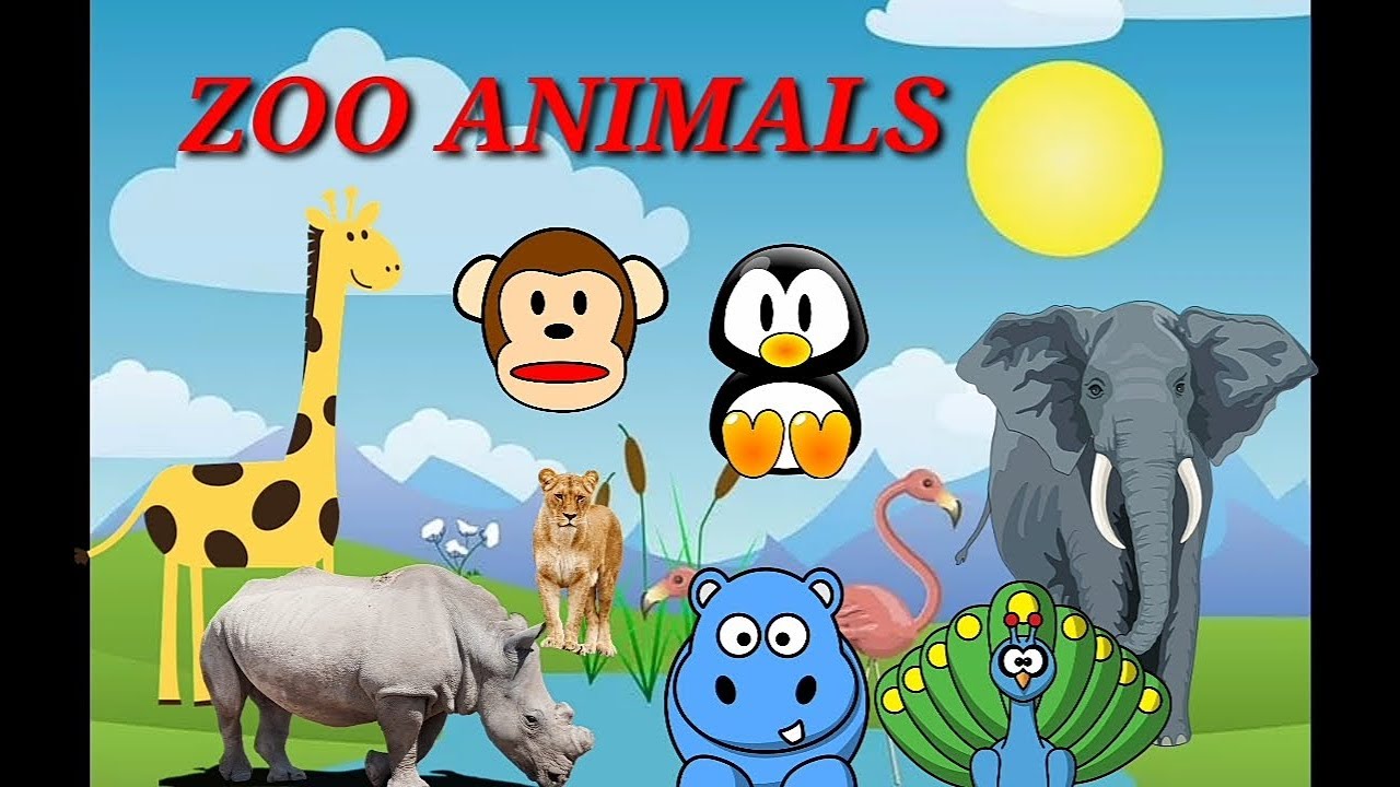 Zoo Animals for Kids! | Learn zoo animals names | #ZooAnimals - YouTube