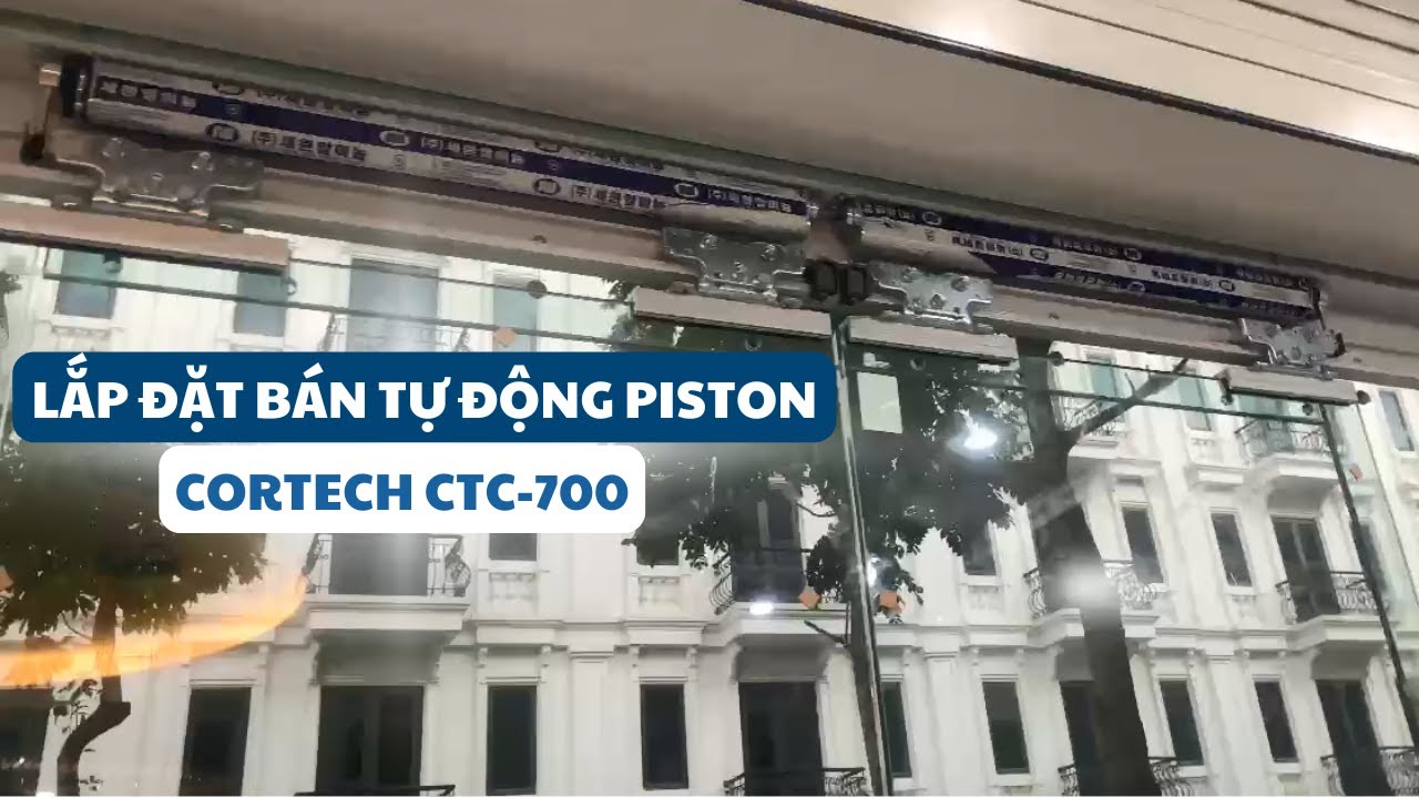 Lắp đặt cửa bán tự động dùng piston Cortech CTC-700 | Cortech Hàn Quốc ...